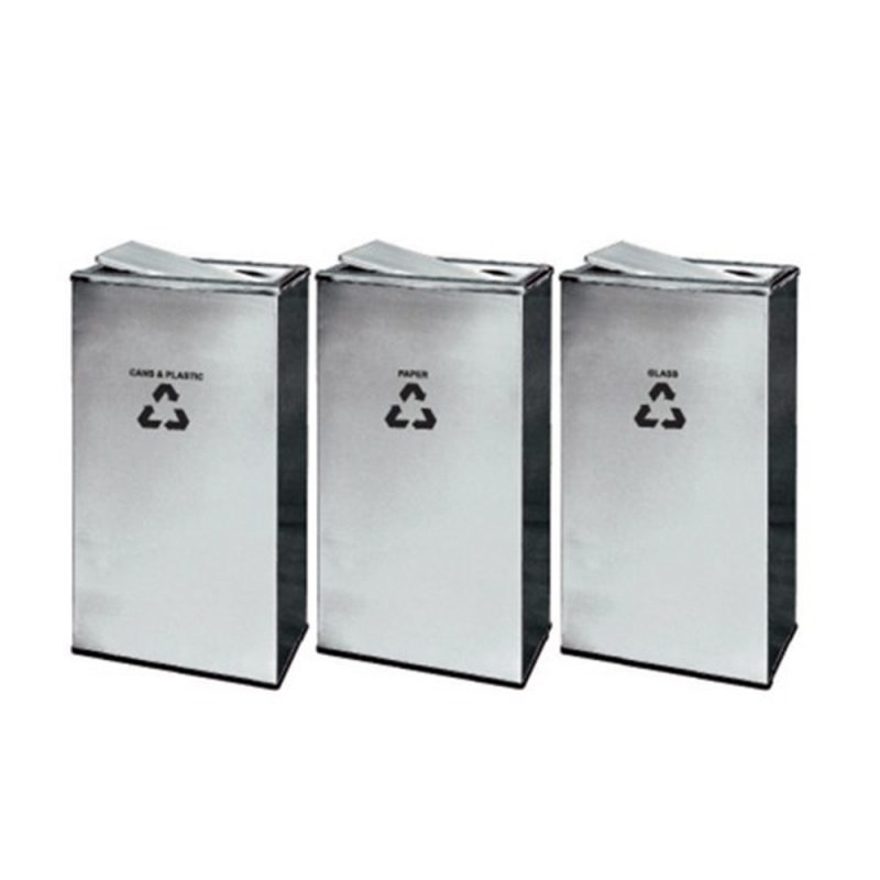 Stainless Steel Rectangular Flip Top Recycle Bins - Malaysia Leading ...