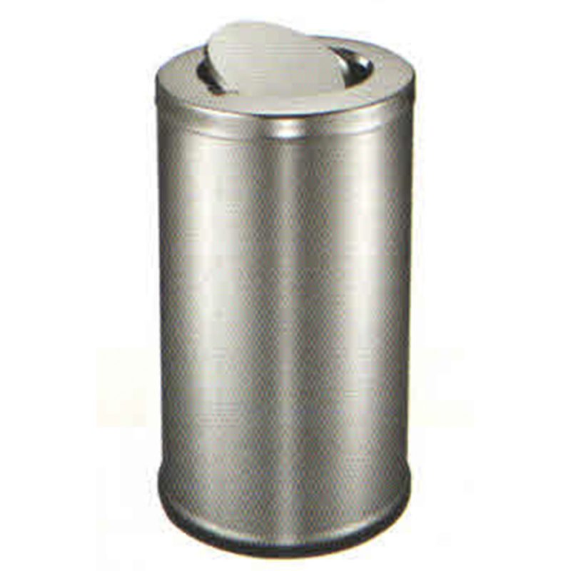 Stainless Steel Round Waste Bin c/w Flip Top - Malaysia Leading ...